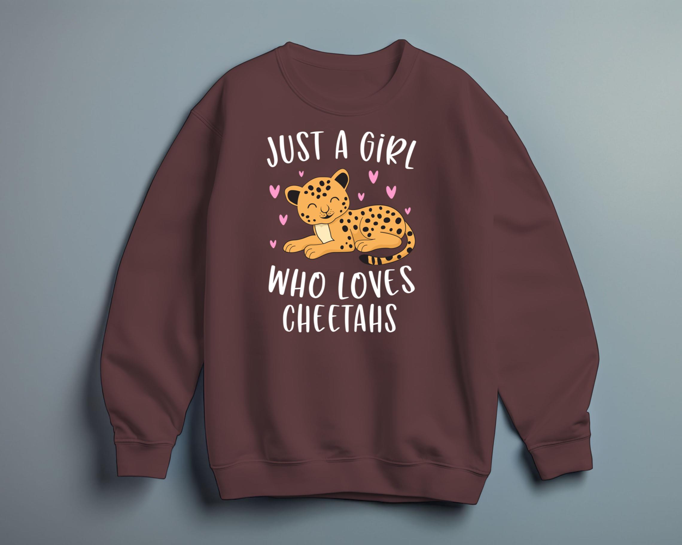 Cheetah Shirt For Girls Just A Girl Who Loves Cheetahs T Shirt-TH55553 ...