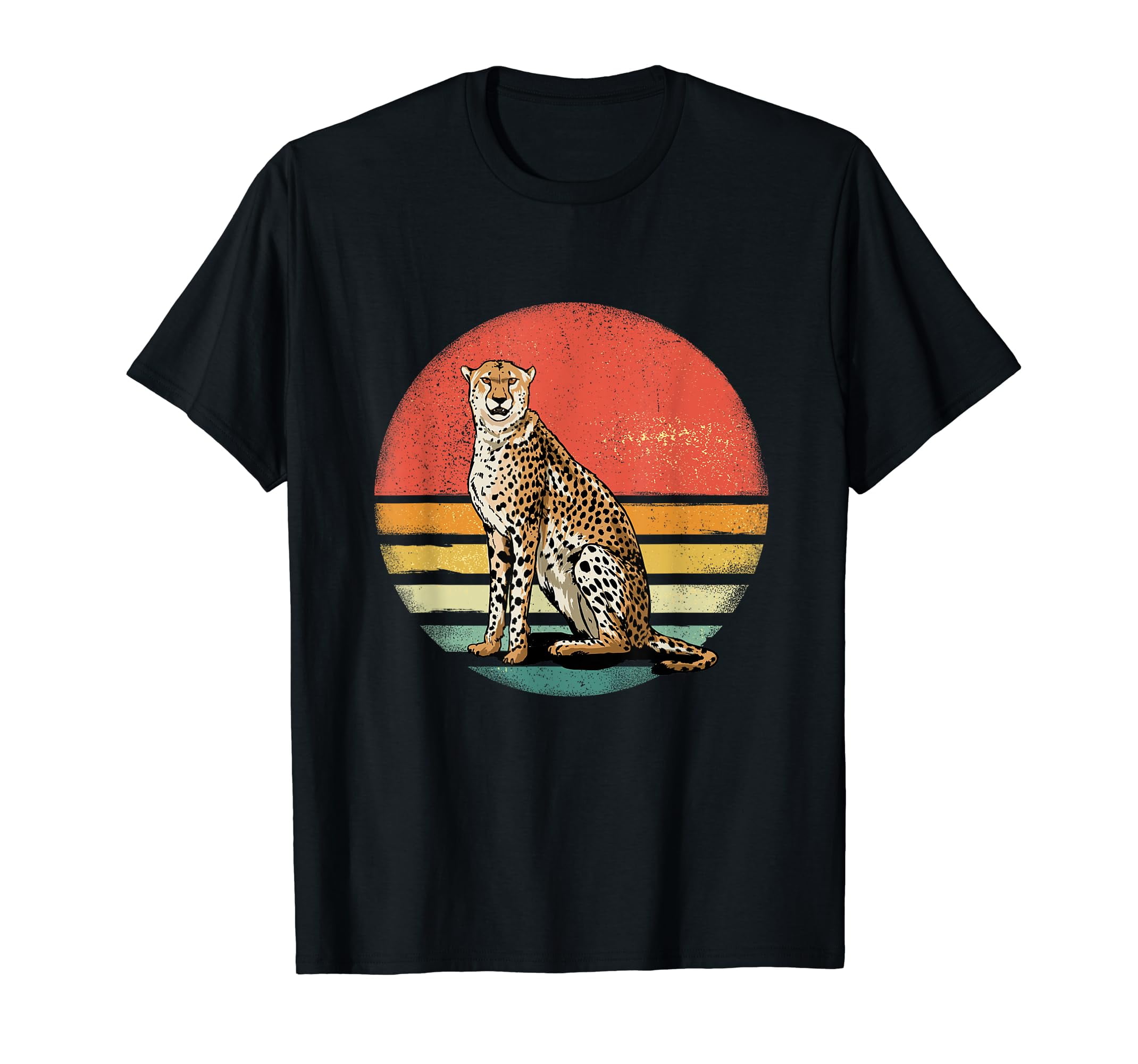 Cheetah Shirt Retro Vintage 70s Cheetah African Animal Lover T-Shirt ...