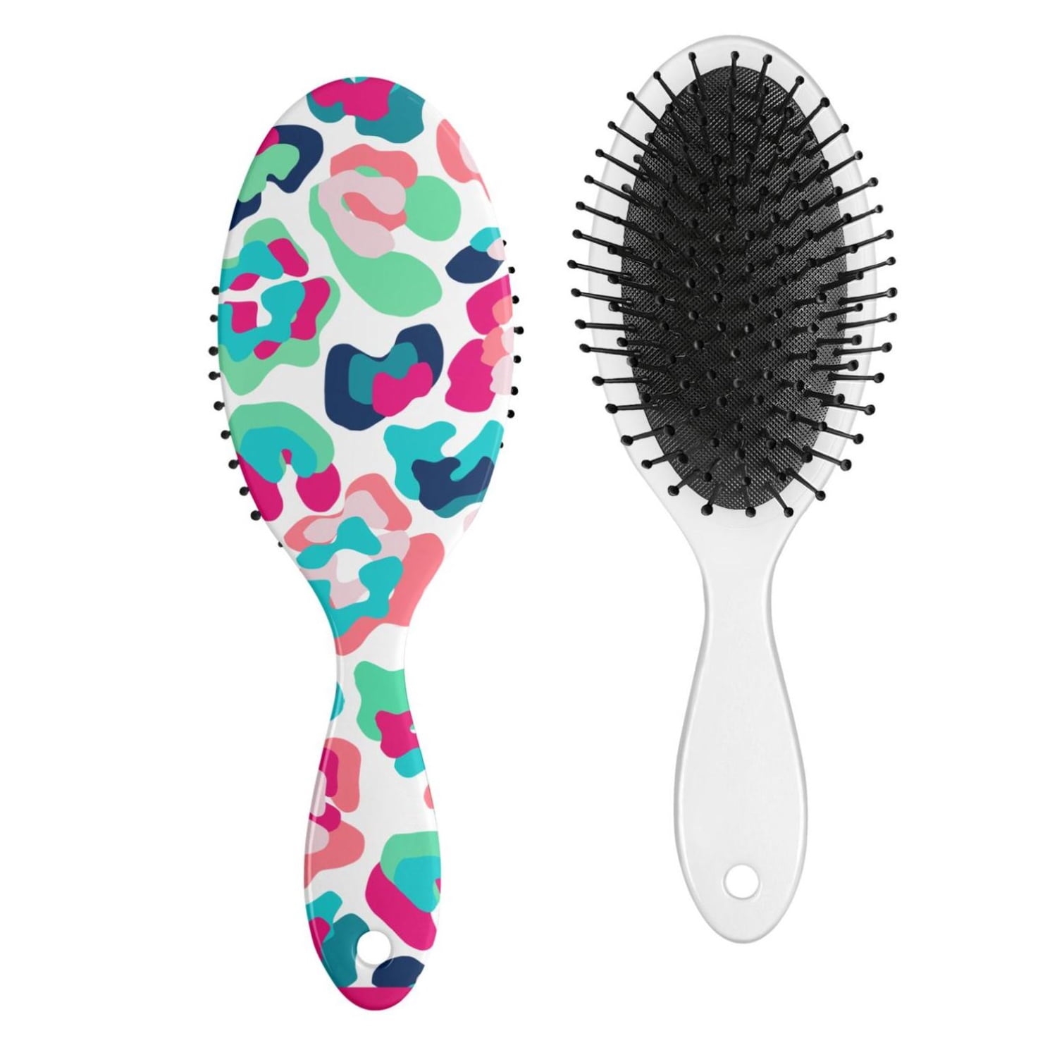 Cheetah Spot Hair Brush - Smoothing Detangler with Flexible Bristles ...
