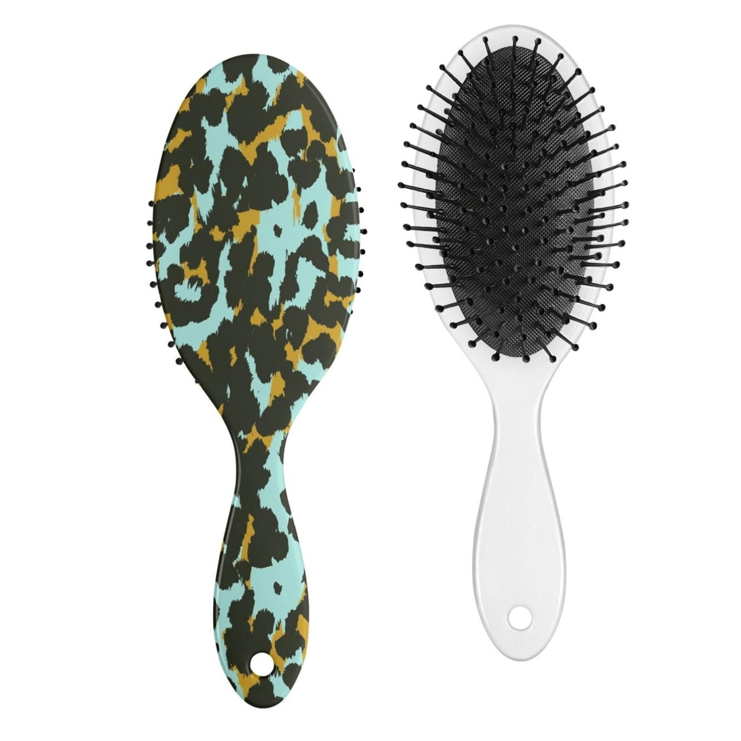 Cheetah Spot Hair Brush - Smoothing Detangler with Flexible Bristles ...