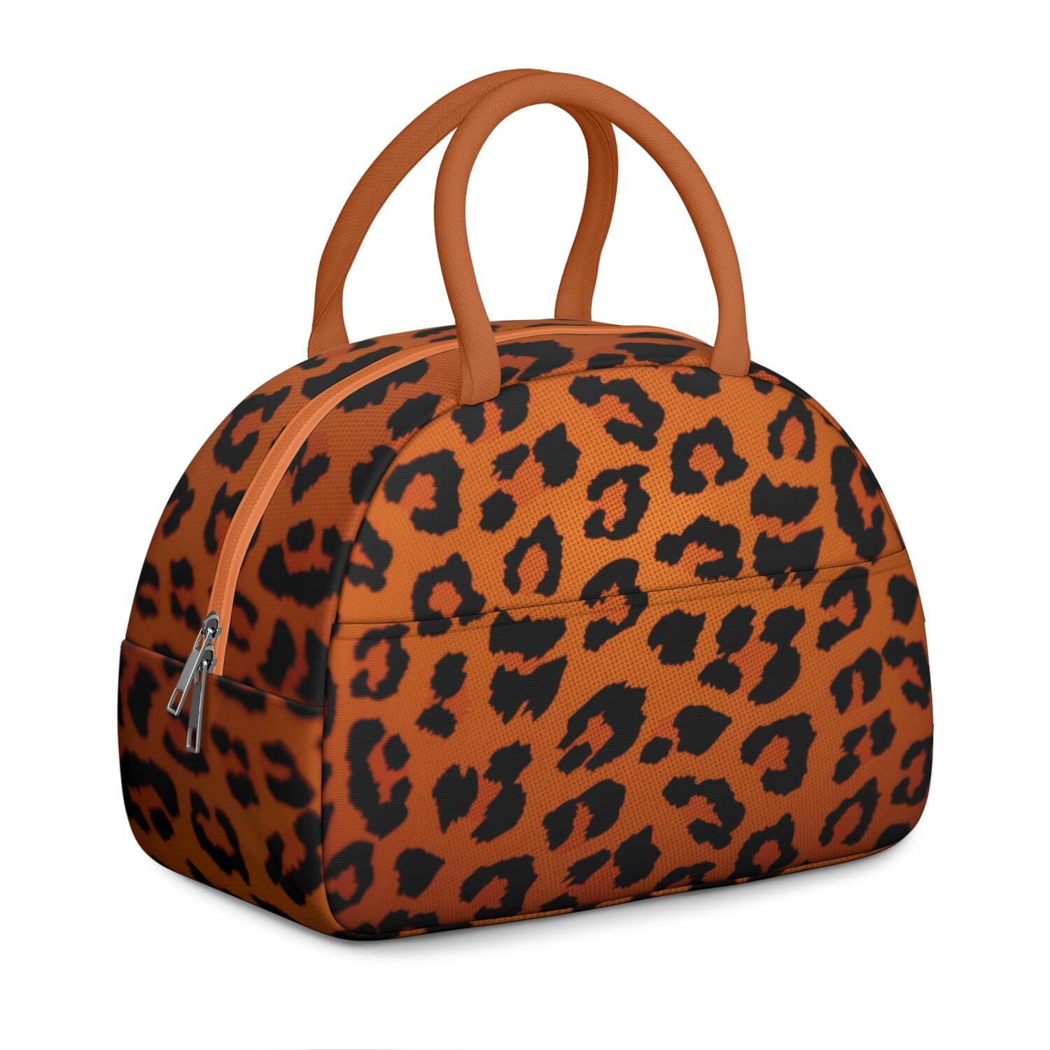Cheetah Spots Insulated Lunch Bag for Women, Reusable Thermal Cooler ...