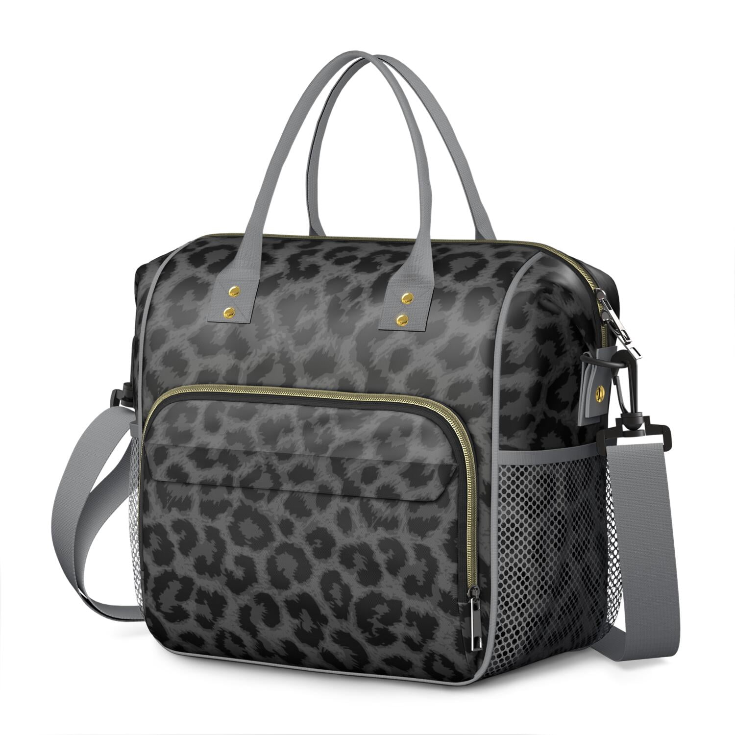 Cheetah Spots Lunch Tote – Dynamic Leopard Print Insulated Bag with ...