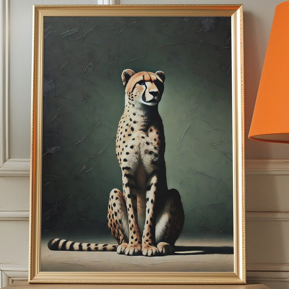 Cheetah Wall Art, Leo.Pard Maximalist Painting, Cheetah Poster, Trendy ...