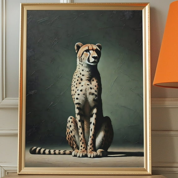 Cheetah Wall Art, Leo.Pard Maximalist Painting, Cheetah Poster, Trendy ...