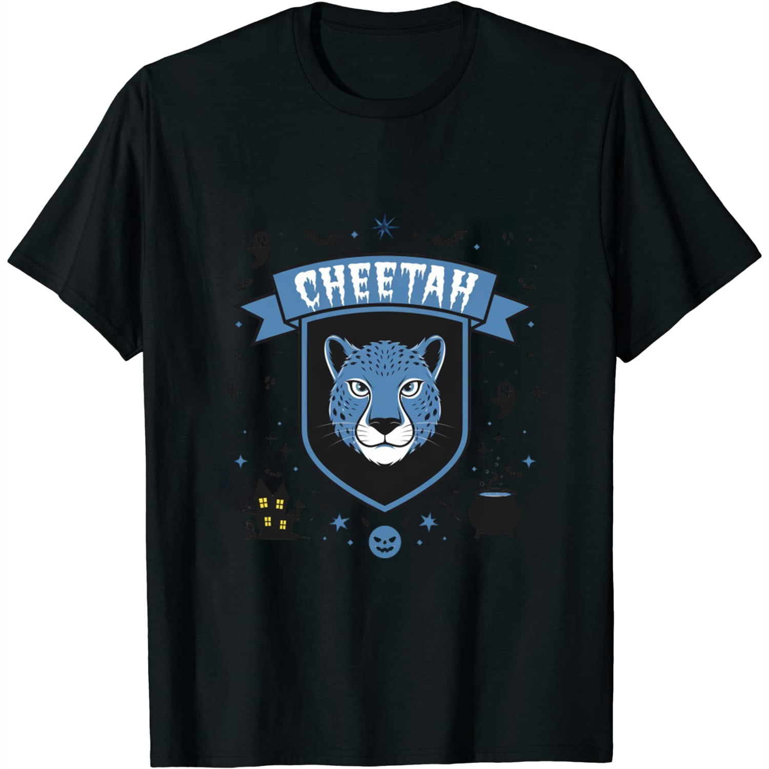 Cheetah Wolf Enthusiast Gifts Witch Cauldron Creepy Halloween Costume T ...