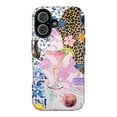 Cheetah bow Pattern Dual Layer Phone Case for iPhone 17~11 Pro Max Plus ...