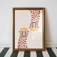 Cheetahs Wearing Crown Art Print Maximalist Home Decor Apartment Wall ...