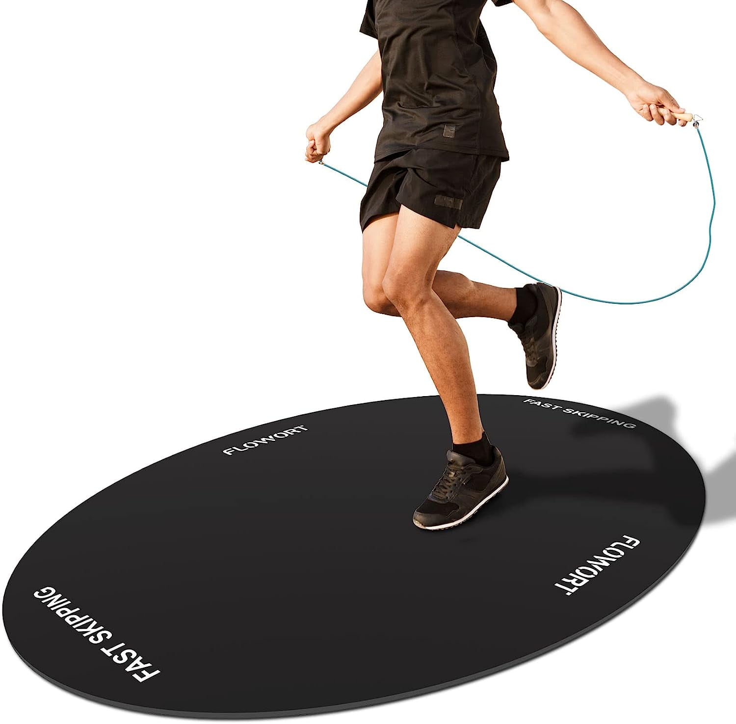 Cheete Jump Rope Mat Large Rubber Exercise Mat Indoor Outdoor Shock ...