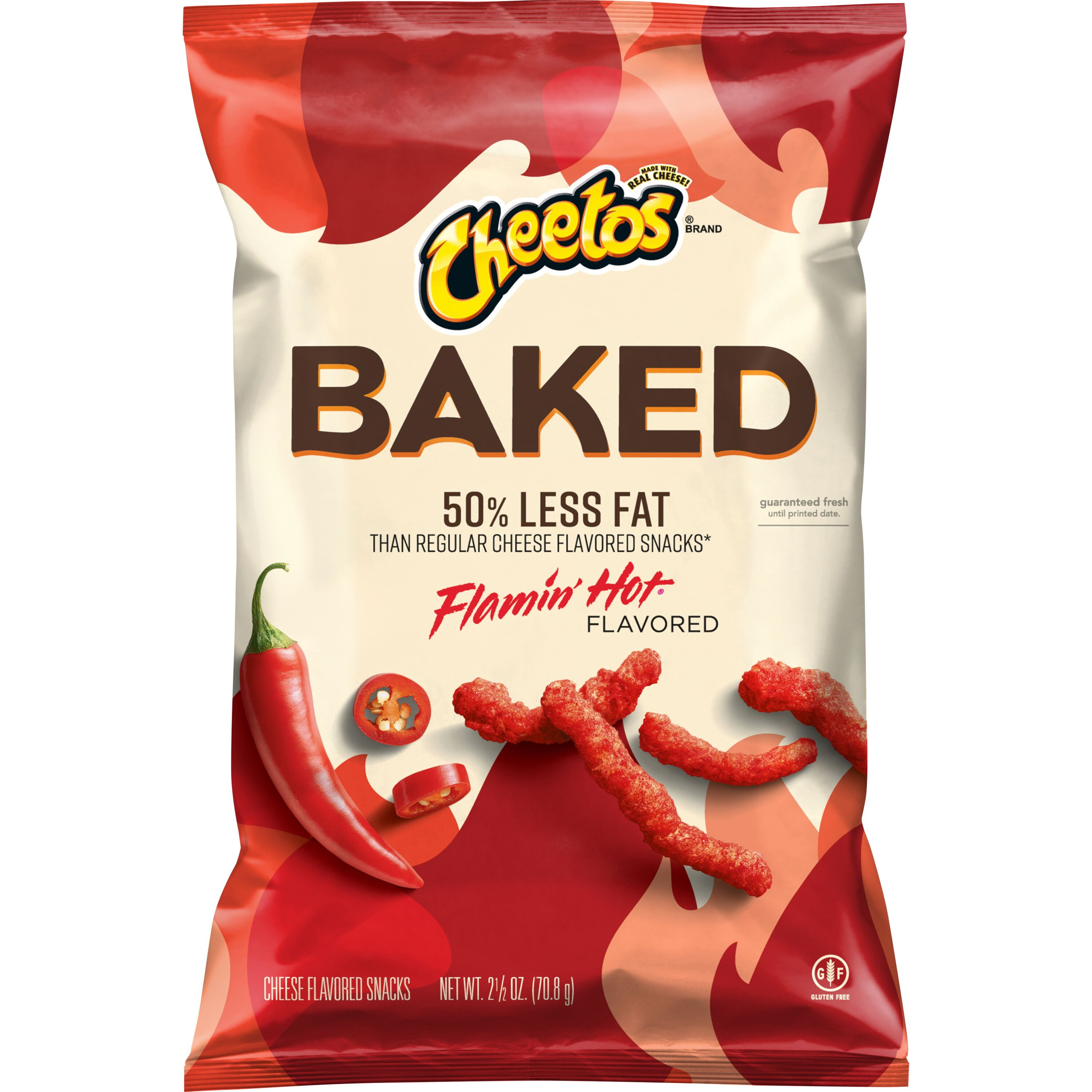 Cheetos Baked Cheese Flamin' Hot Flavored Snacks , 2.5 oz Bag - Walmart.com