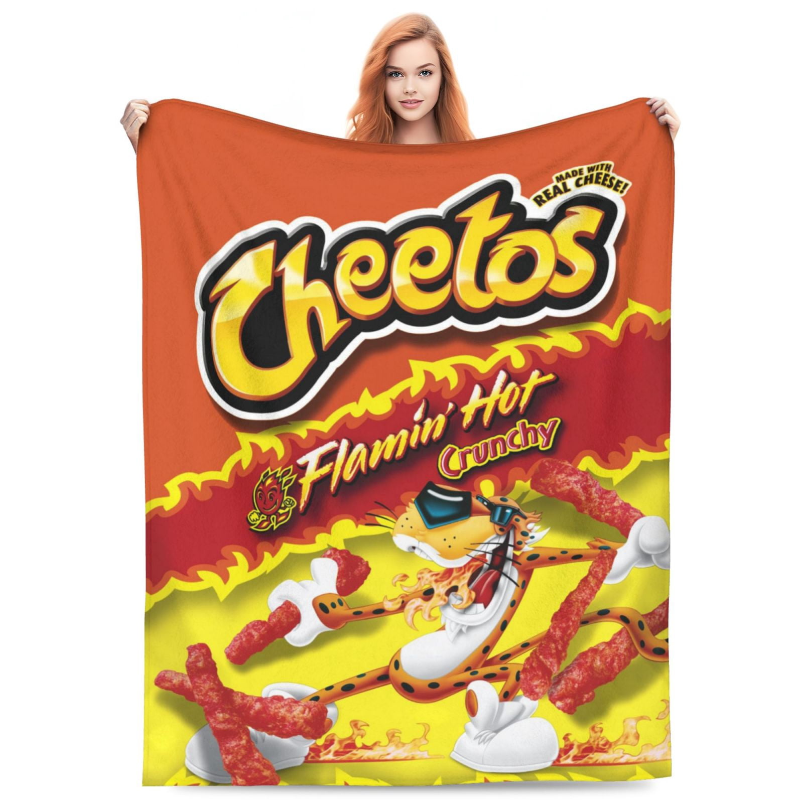 Cheetos Blanket Warm Soft Flannel Throw Blankets All Season for Couch ...