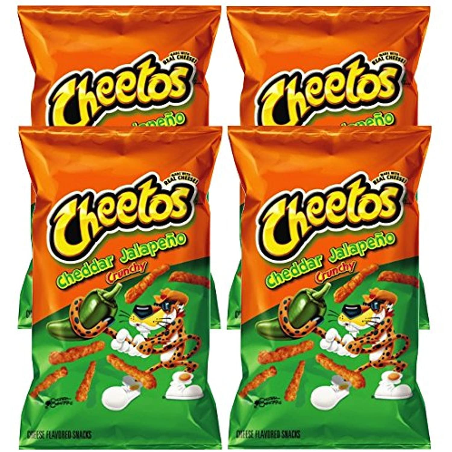 Cheetos - Cheddar Jalapeno Crunchy Cheese Flavored Snack, 8.5 Oz (Pack ...
