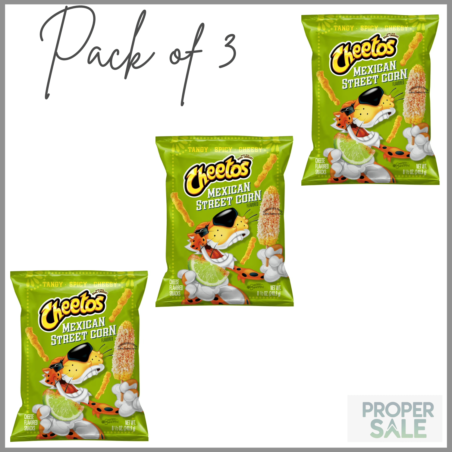 Cheetos Cheese Flavored Snacks Mexican Street Corn, 8.5 Oz ( pack of 3 ...