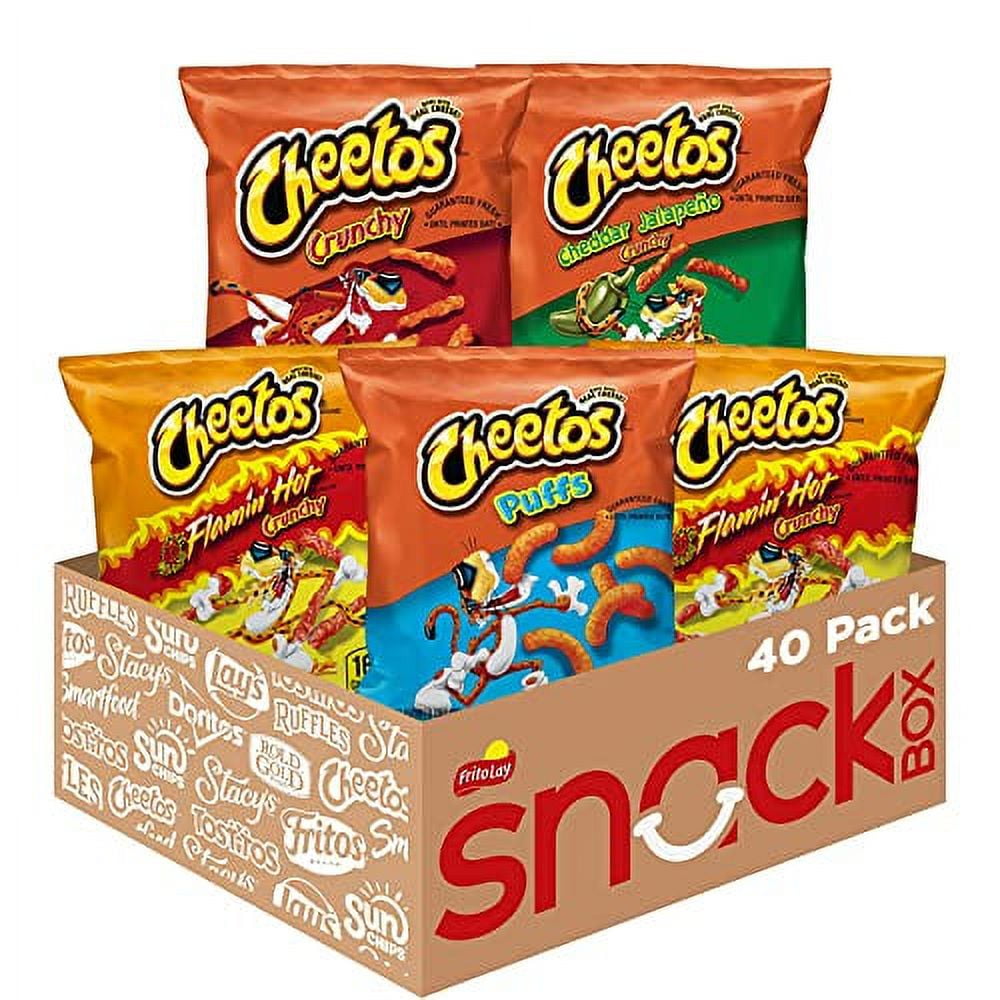 Cheetos Cheese Flavored Snacks Variety Pack, (Pack of 40) - Walmart.com
