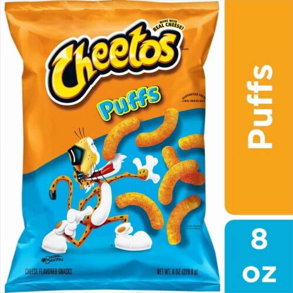 Cheetos Cheese Puffs Chips 8 oz - Pack of 2 - Walmart.com