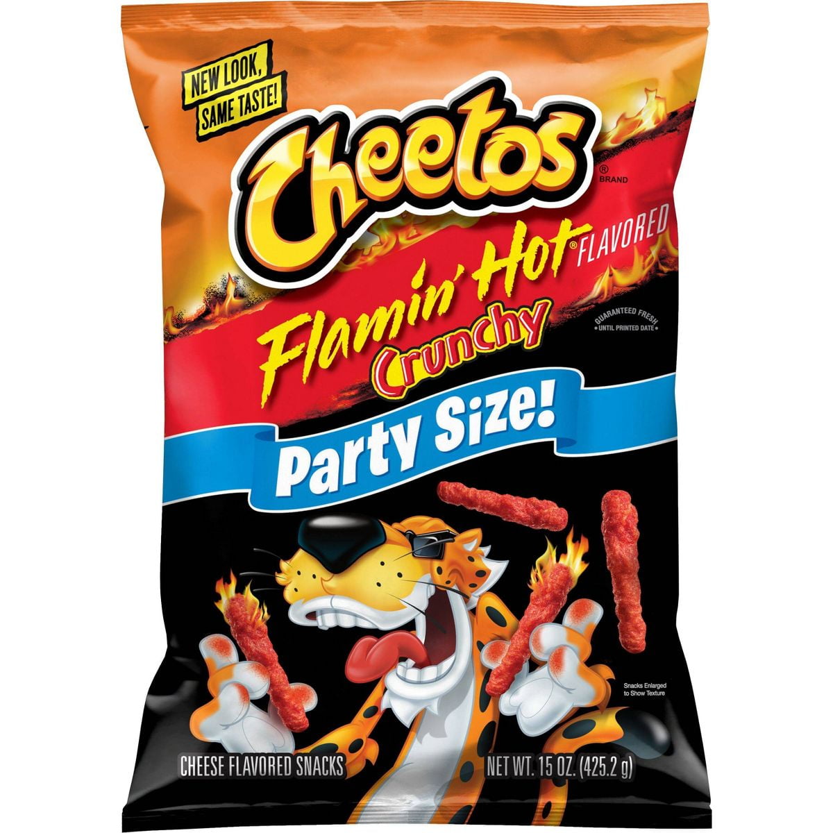 Cheetos Crunch Flamin' Hot Crunchy Flavored Party Size Snacks - 15oz ...