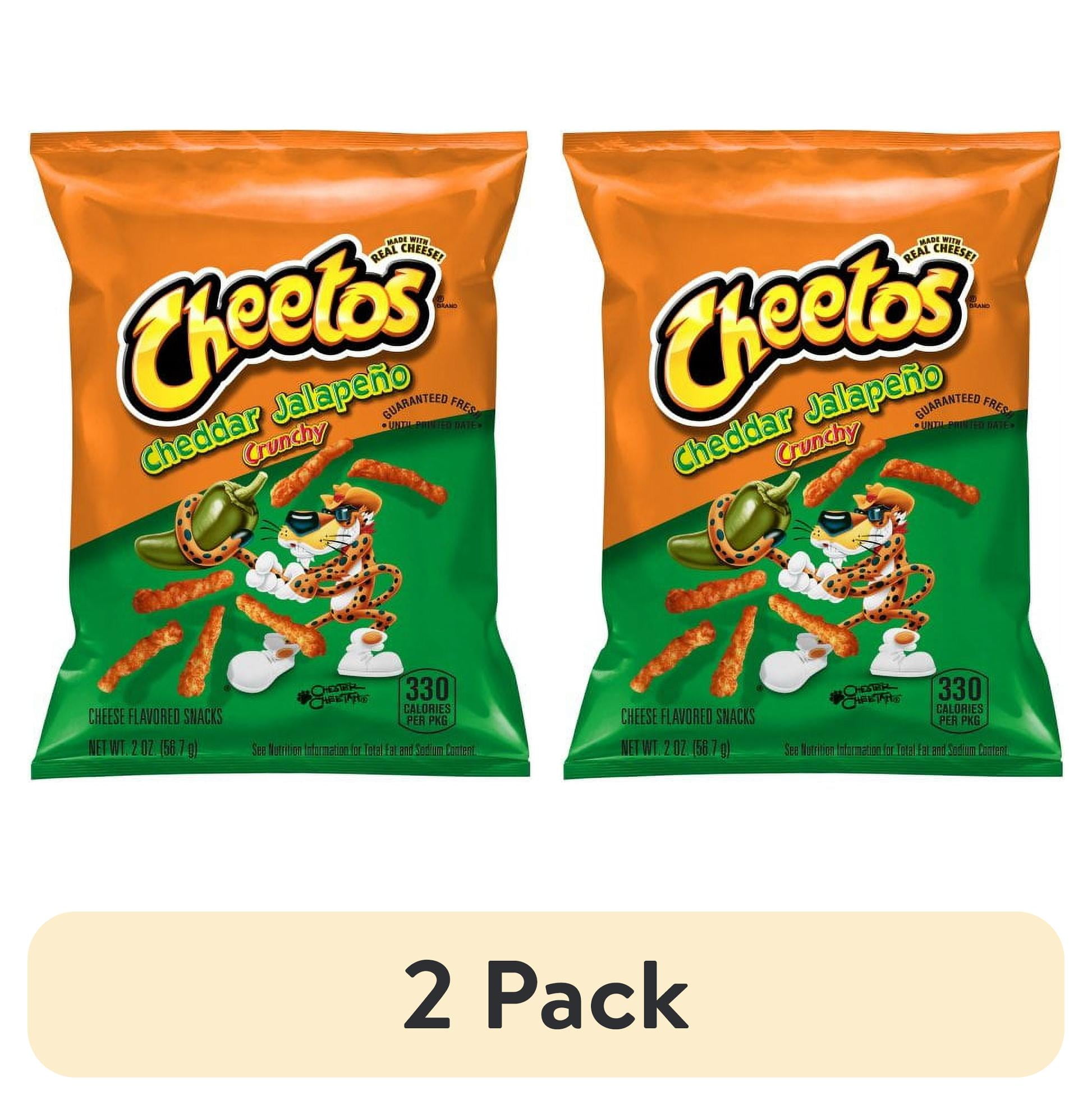 (2 pack) Cheetos Crunchy Cheddar Jalapeo Cheese Flavored Snacks 2 oz ...