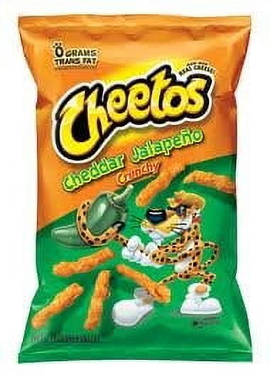 Cheetos Crunchy Cheddar Jalapeno Cheese Flavored Snacks, 2 oz. Bag ...