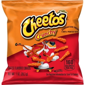 Cheeto's Mini Cheddar Flavored Snack Chips 3.625 oz Canister Crunchy ...