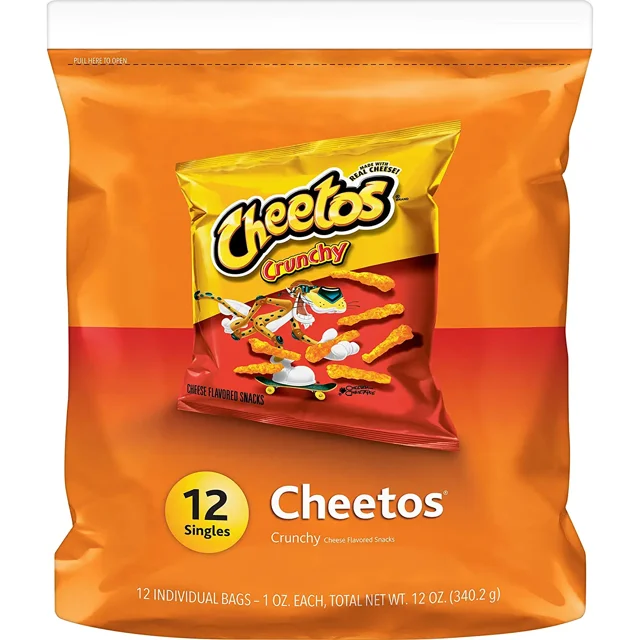 Cheetos Crunchy Cheese Flavored Snacks, 12 Singles - Walmart Business ...