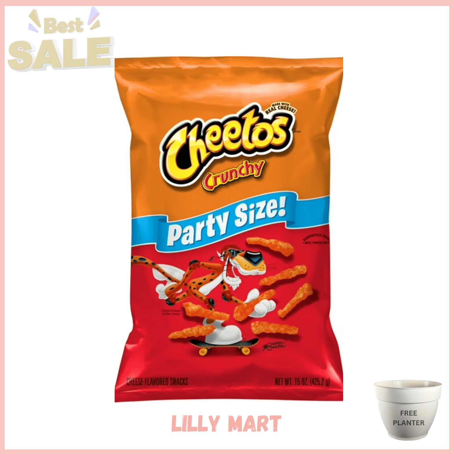 Cheetos Crunchy Cheese Flavored Snacks, 15 oz Bag - Walmart.com