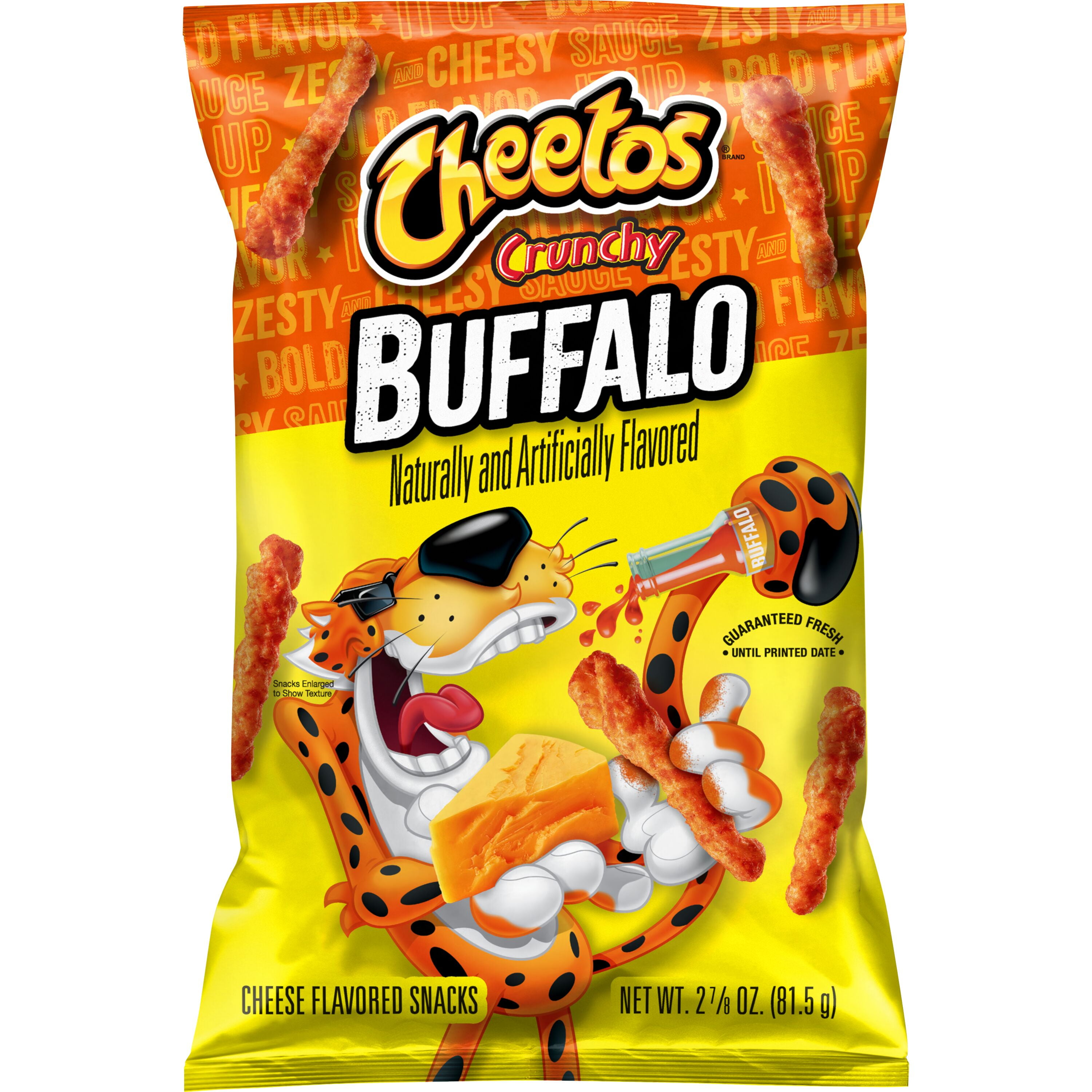 Cheetos Crunchy Cheese Flavored Snacks Buffalo, 2.875 oz Bag - Walmart.com