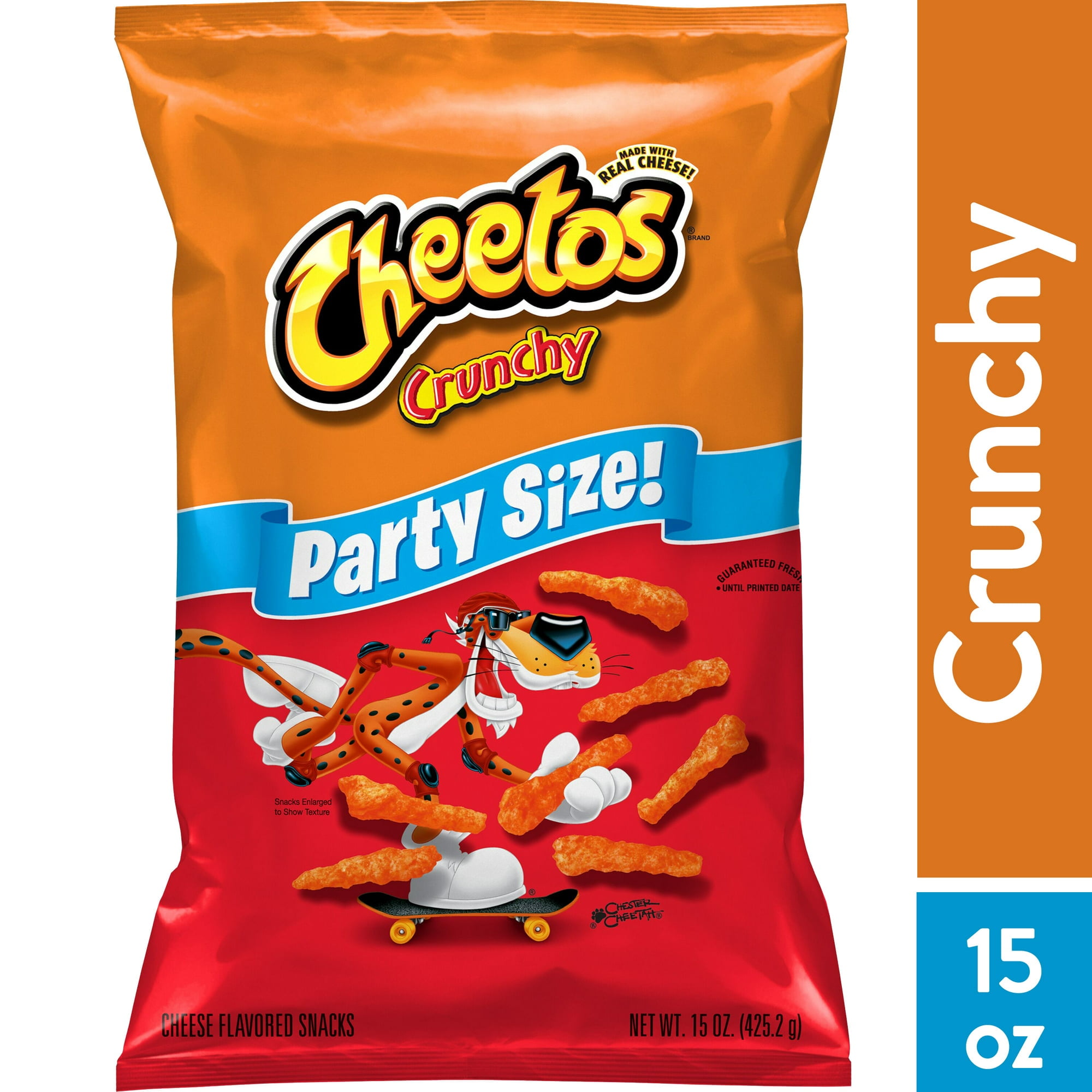 Cheetos Crunchy Cheese Puff Chips, 15 oz Bag (Pack of 2). - Walmart.com
