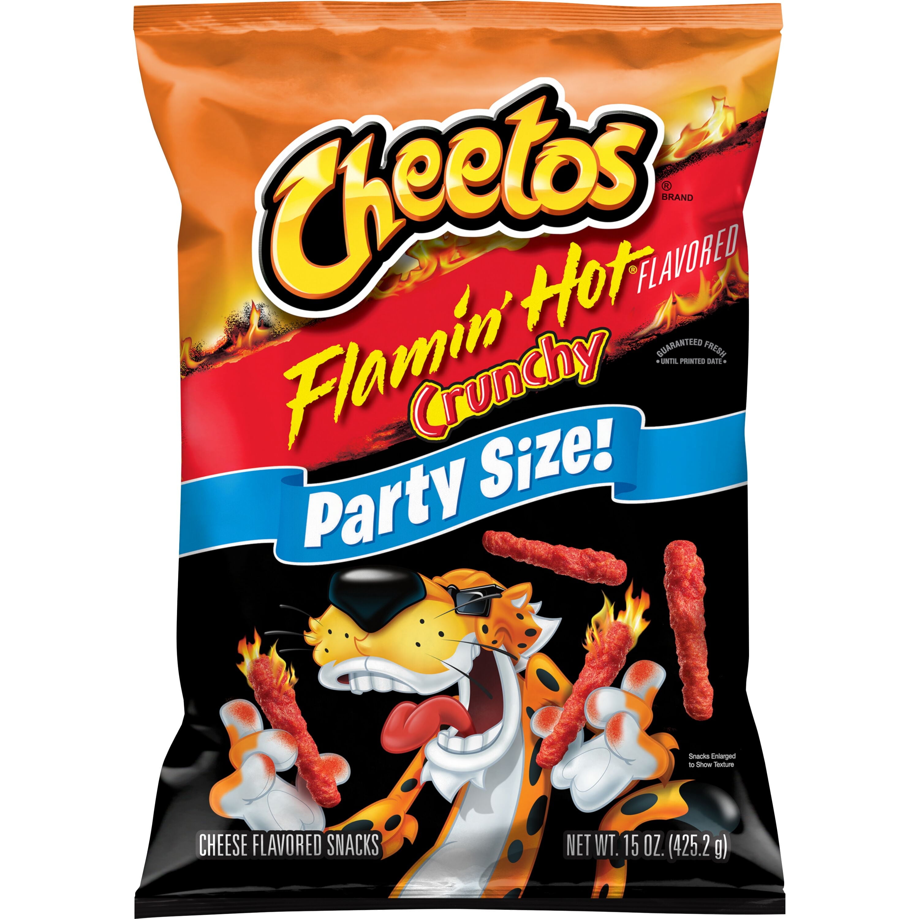 Cheetos Crunchy Flamin' Hot 15oz Bag Cheese Puff Chips (Packaging may vary) - Walmart.com