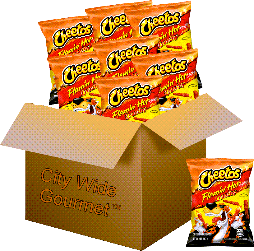 Cheetos Crunchy Flamin Hot Cheese Flavored Snacks, 2 ounce bags (Pack ...