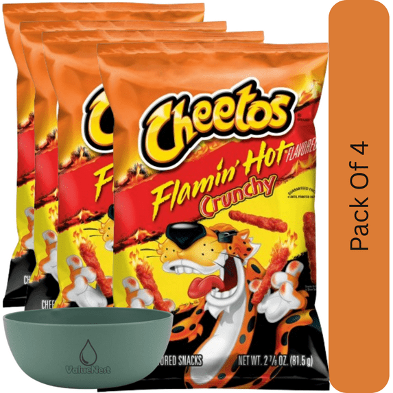 Cheetos Crunchy Mini Flamin’ Hot Cheese Snacks, 2.875 oz Bag With Olive ...