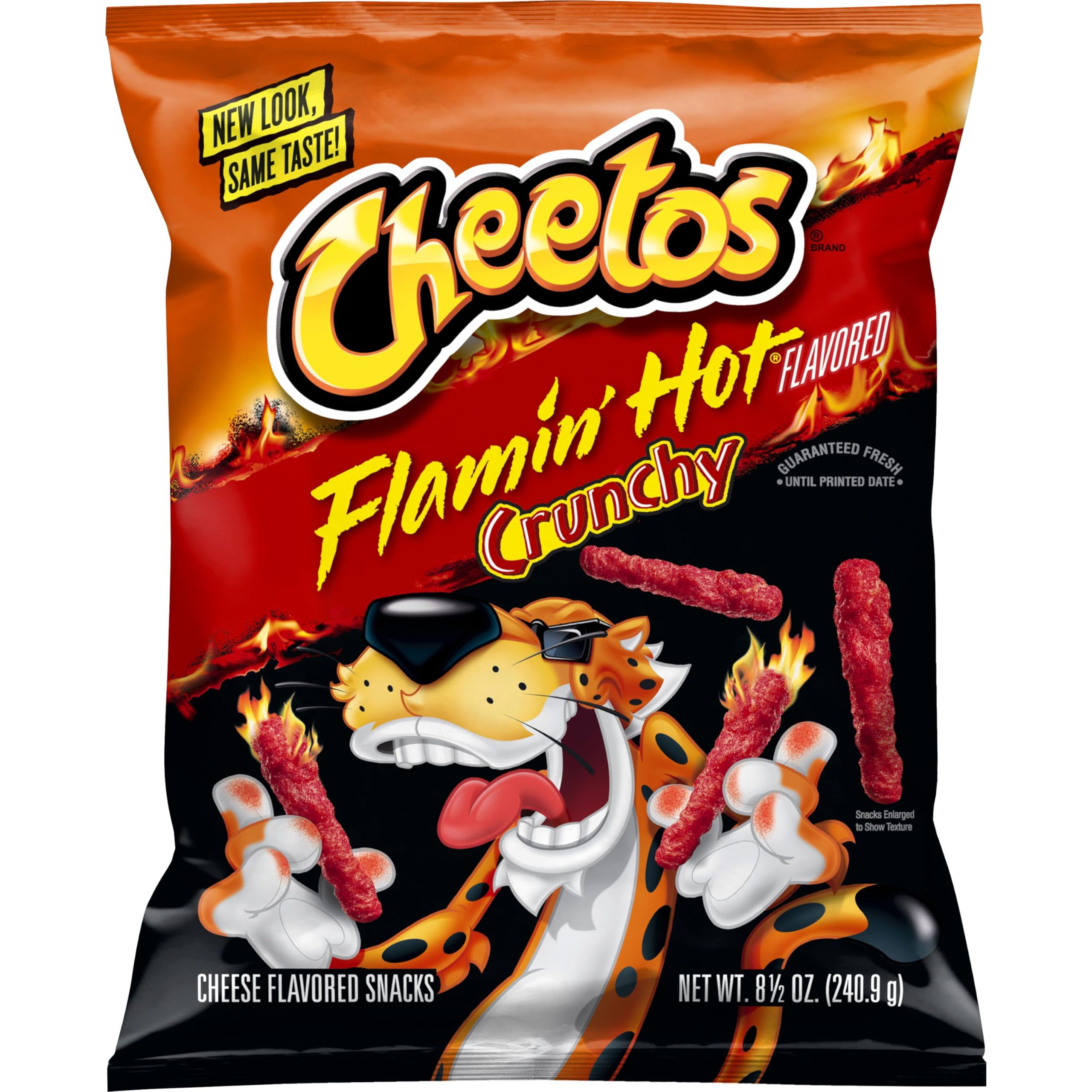 Cheetos Flamin Hot Chips, Gluten Free Snacks, 8.5Oz Bag Packaging May ...