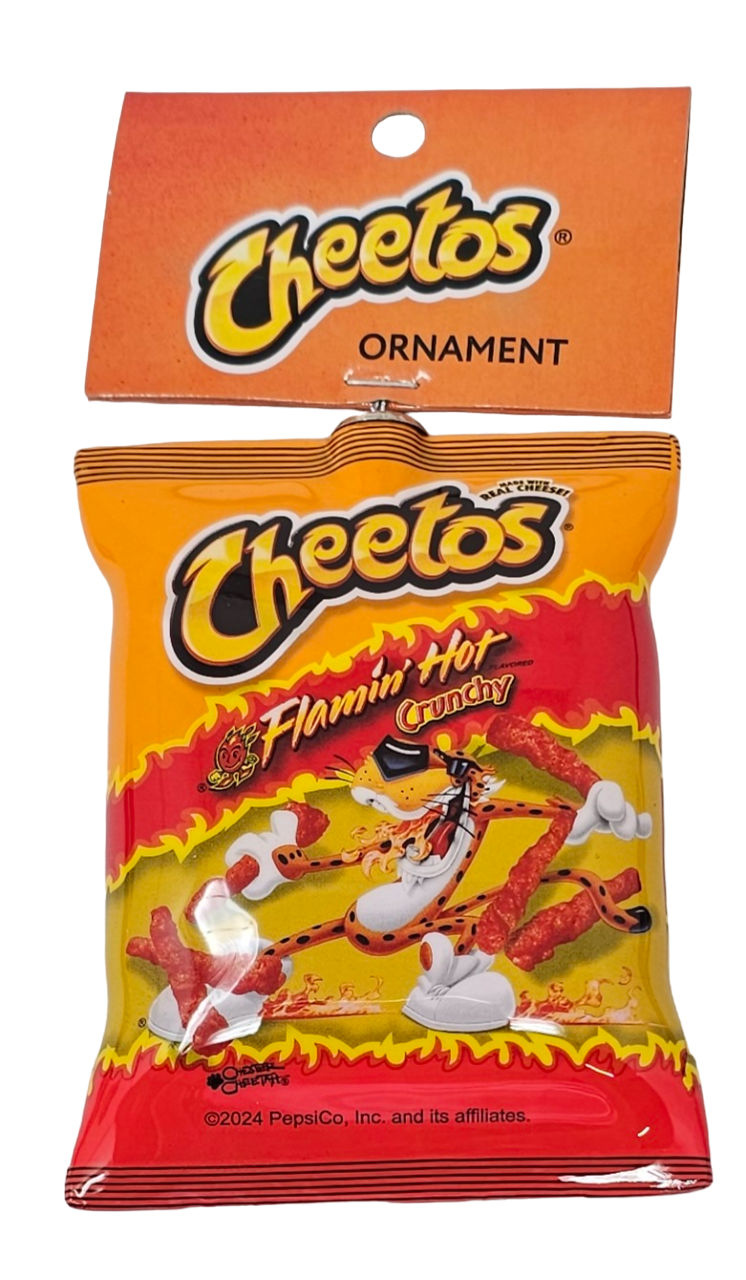 Cheetos Flamin' Hot Crunchy Cheese Chips Collectible Christmas Ornament ...