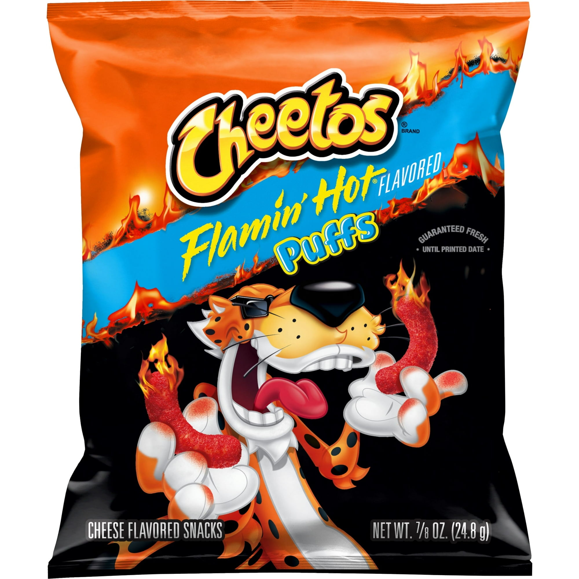 Cheetos Flamin Hot Flavored Single-Serve Puffed Snacks Chips, 0.87 ...