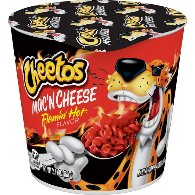 Cheetos Flamin' Hot Mac 'N Cheese, Spicy, Microwavable, Shelf-Stable 2. ...