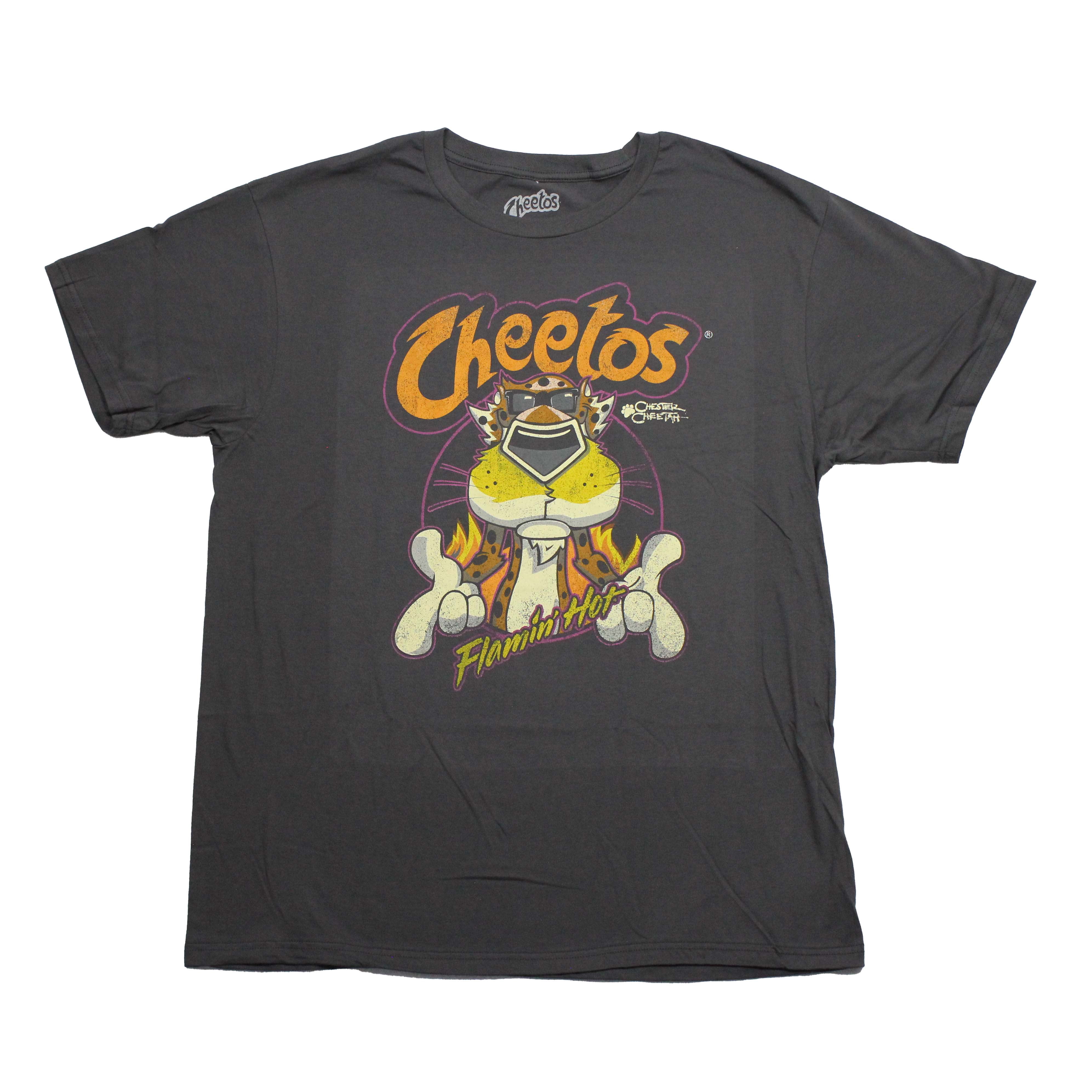 Cheetos Flamin Hot Mens T-Shirt - Flaming Chester Cheetah Sunglasses ...