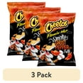 3 Pack Cheetos Flamin Hot Smoky Ghost Pepper Puffs 7 Oz Packaging