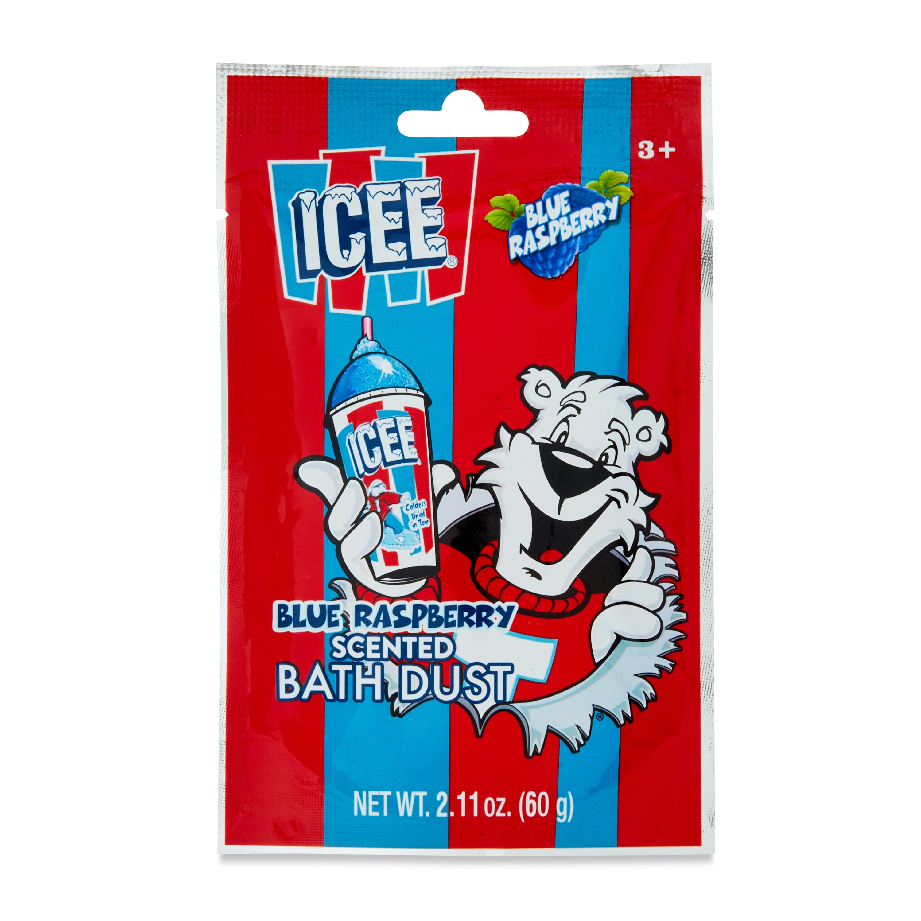 Icee Blue Raspberry Scented Bath Dust, 2.11 oz - Walmart.com