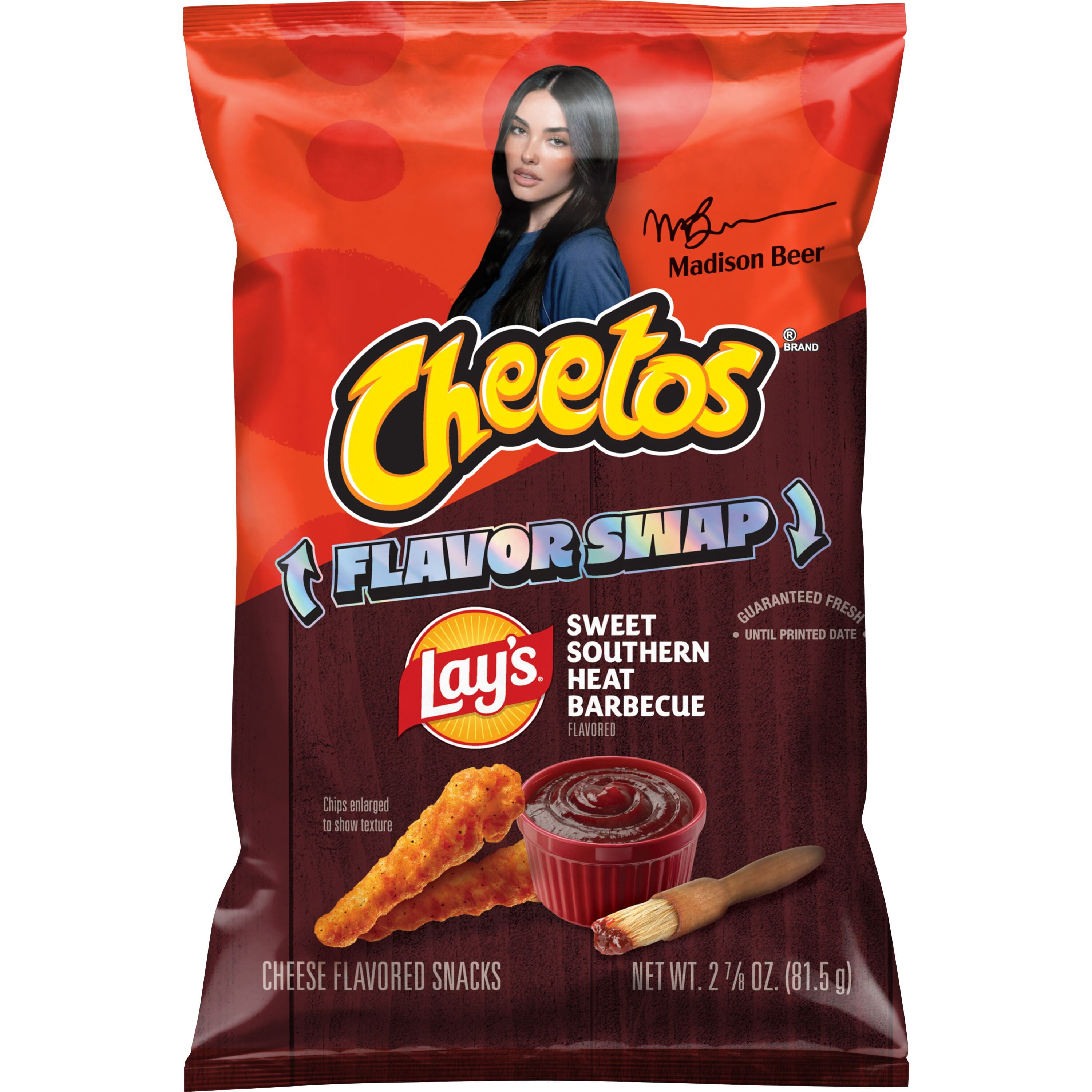 Cheetos Cheese Flavored Snacks, Lay’s Flavor Swap Sweet Southern Heat ...