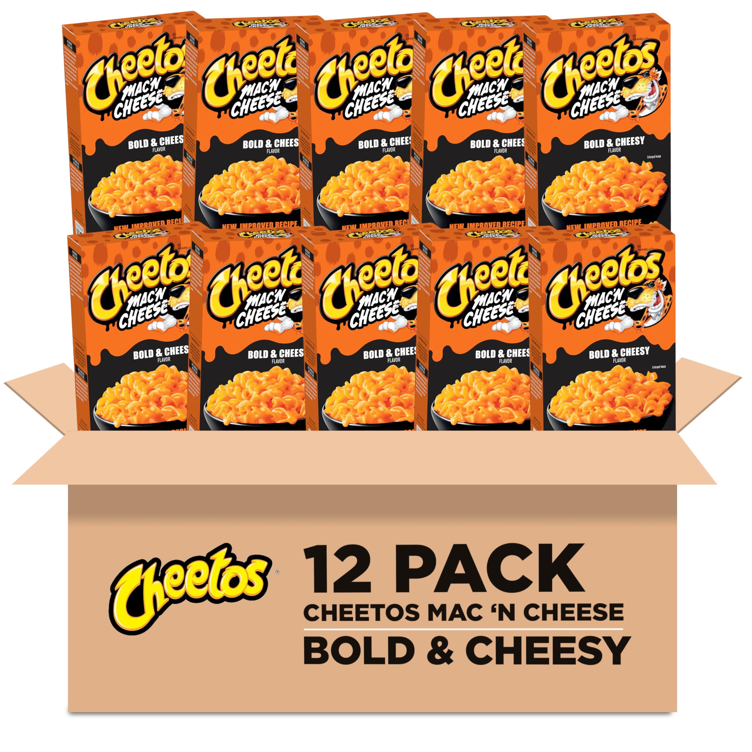 Cheetos Mac & Cheese ZS23 Bold & Cheesy 5.9oz Boxes (Pack of 12 ...
