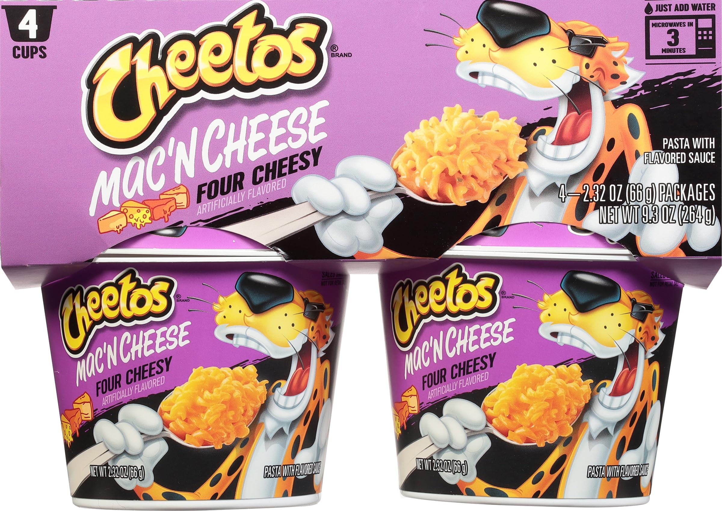 Cheetos Mac'N Cheese Four Cheesy Flavor, KKS1 4 Count(Pack of 1 ...