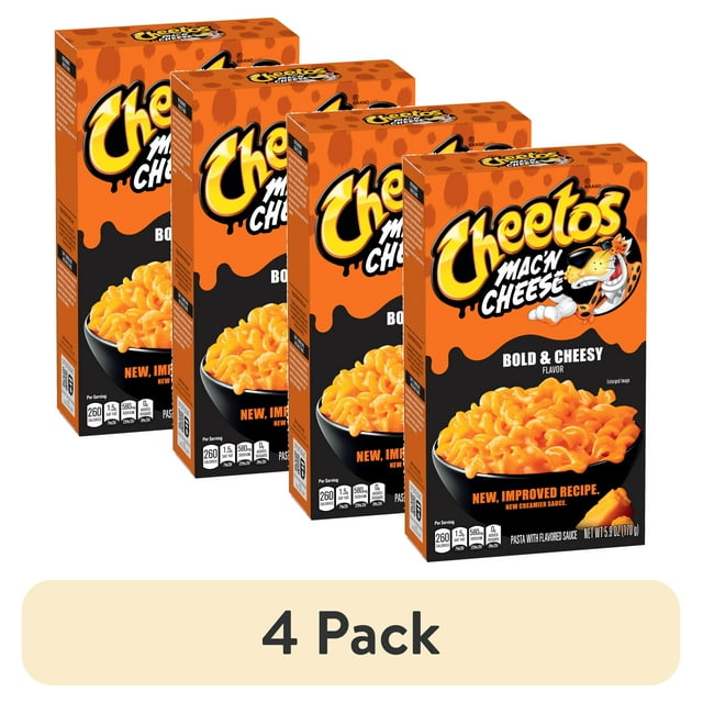 (4 pack) Cheetos Mac N Cheese Pasta with Flavored Sauce Bold & Cheesy ...