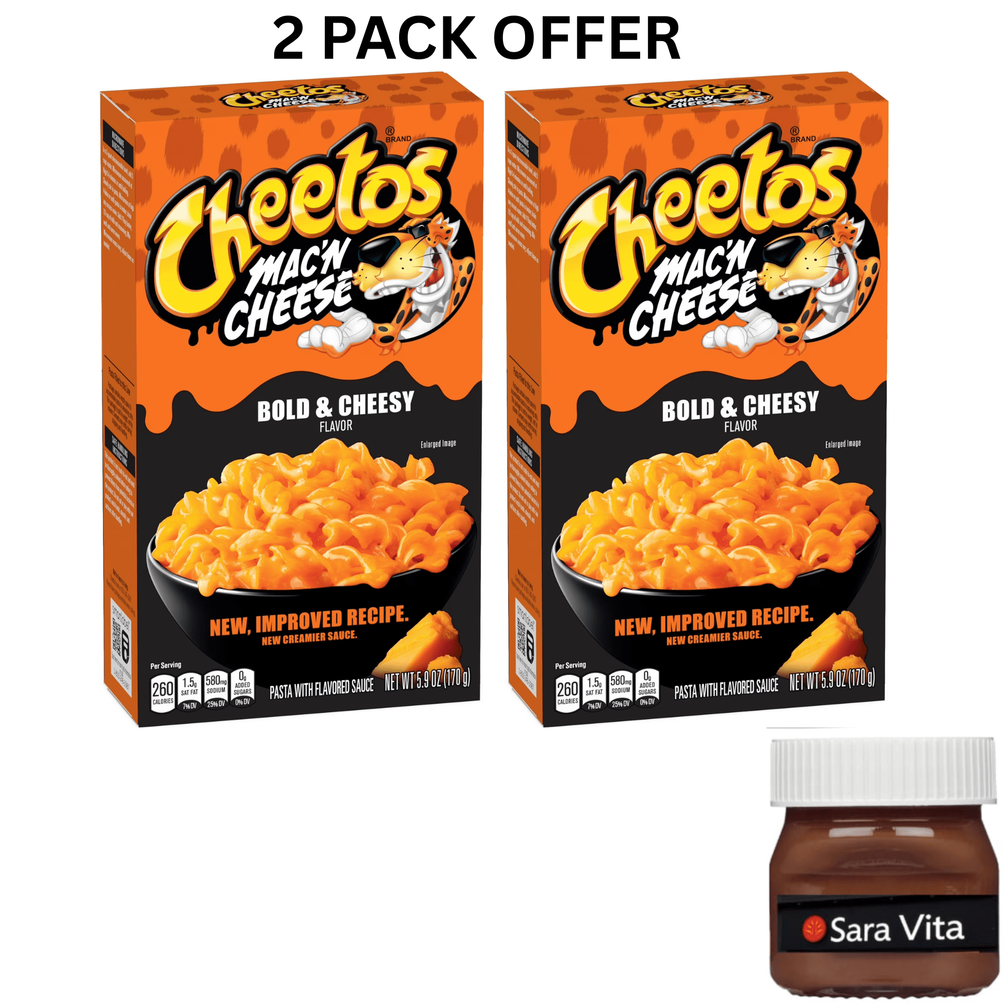 Cheetos Mac N Cheese Pasta with Flavored Sauce Bold & Cheesy Flavor ...