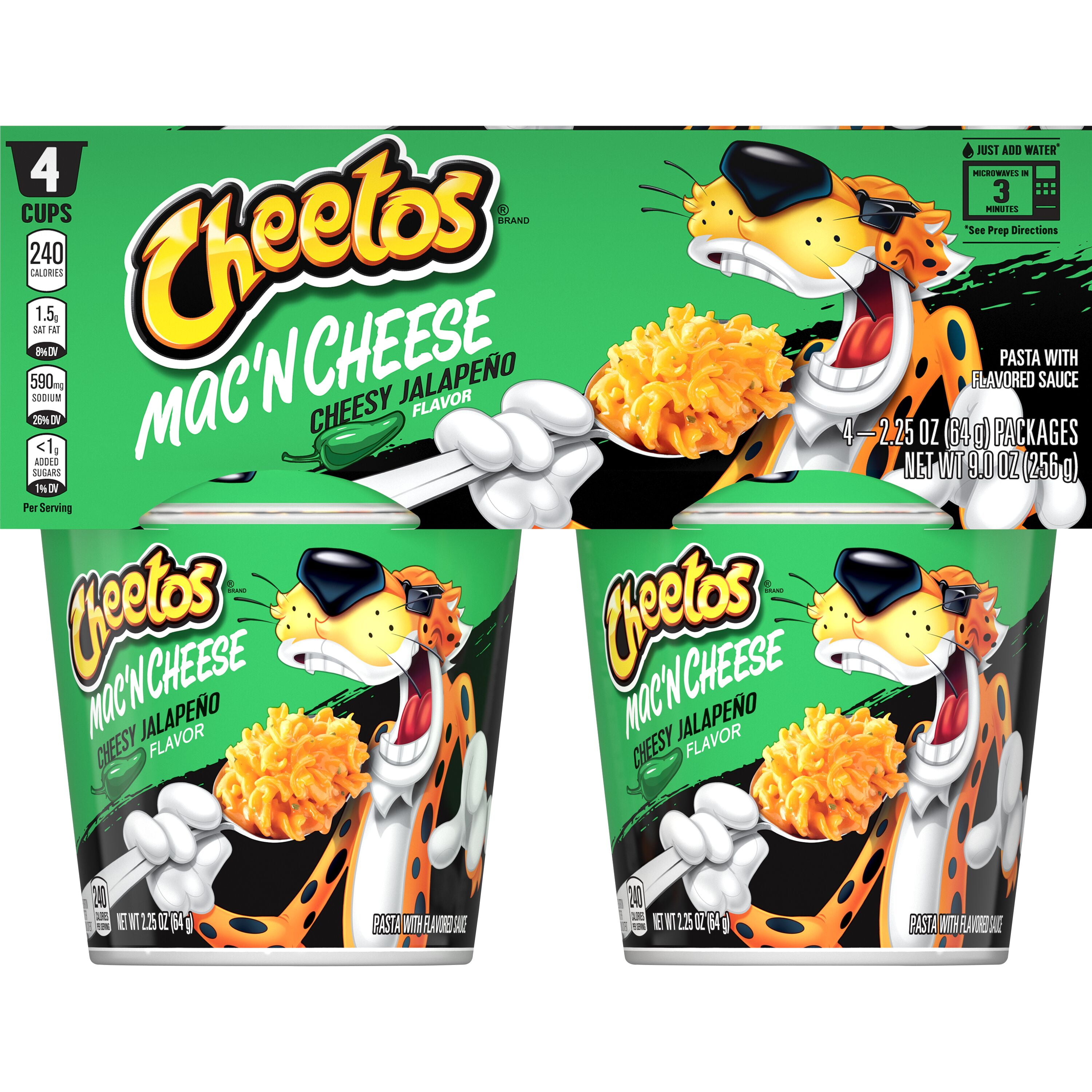 Cheetos Mac'N Cheese Pasta with Flavored Sauce Cheesy Jalapeno Flavor ...