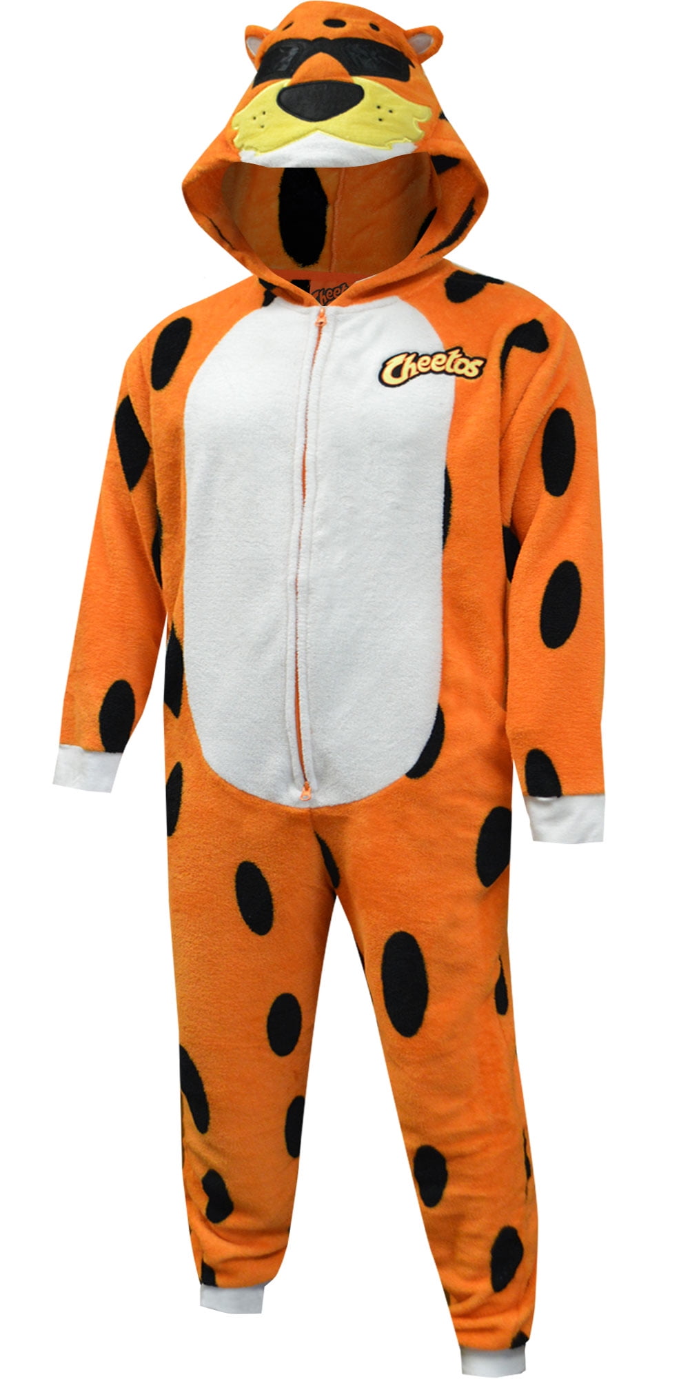 Cheetos Men's Cheetos Chester Cheetah Hooded Onesie Union Suit (Large ...