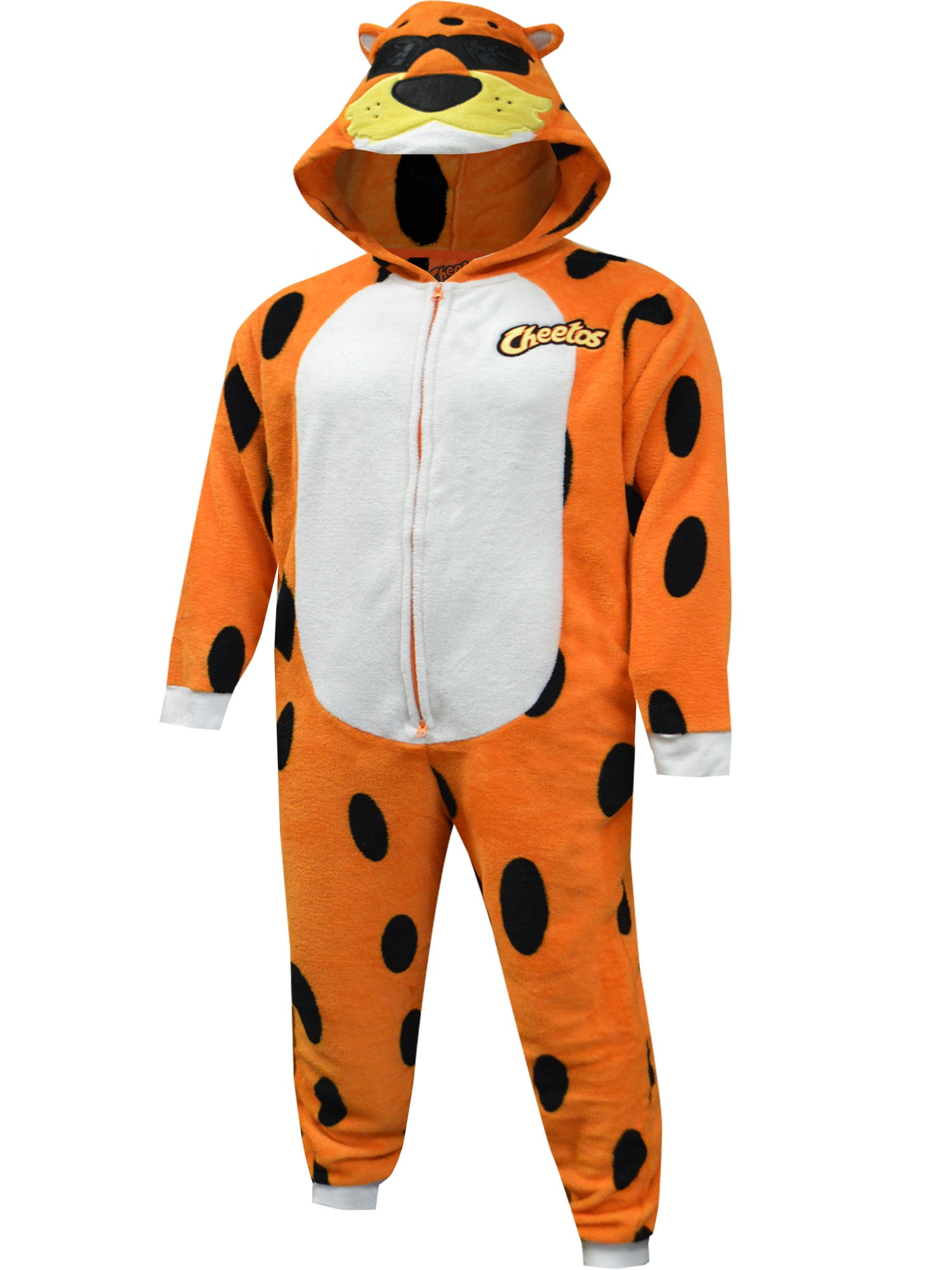 Cheetos Mens Cheetos Chester Cheetah Hooded Onesie Union Suit (Small ...