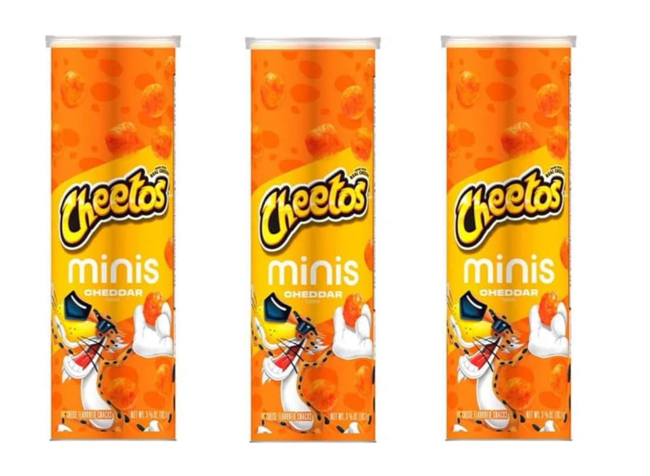 Cheetos Minis, Cheddar Flavored HHA1 Canisters, 3 Pack - Walmart.com