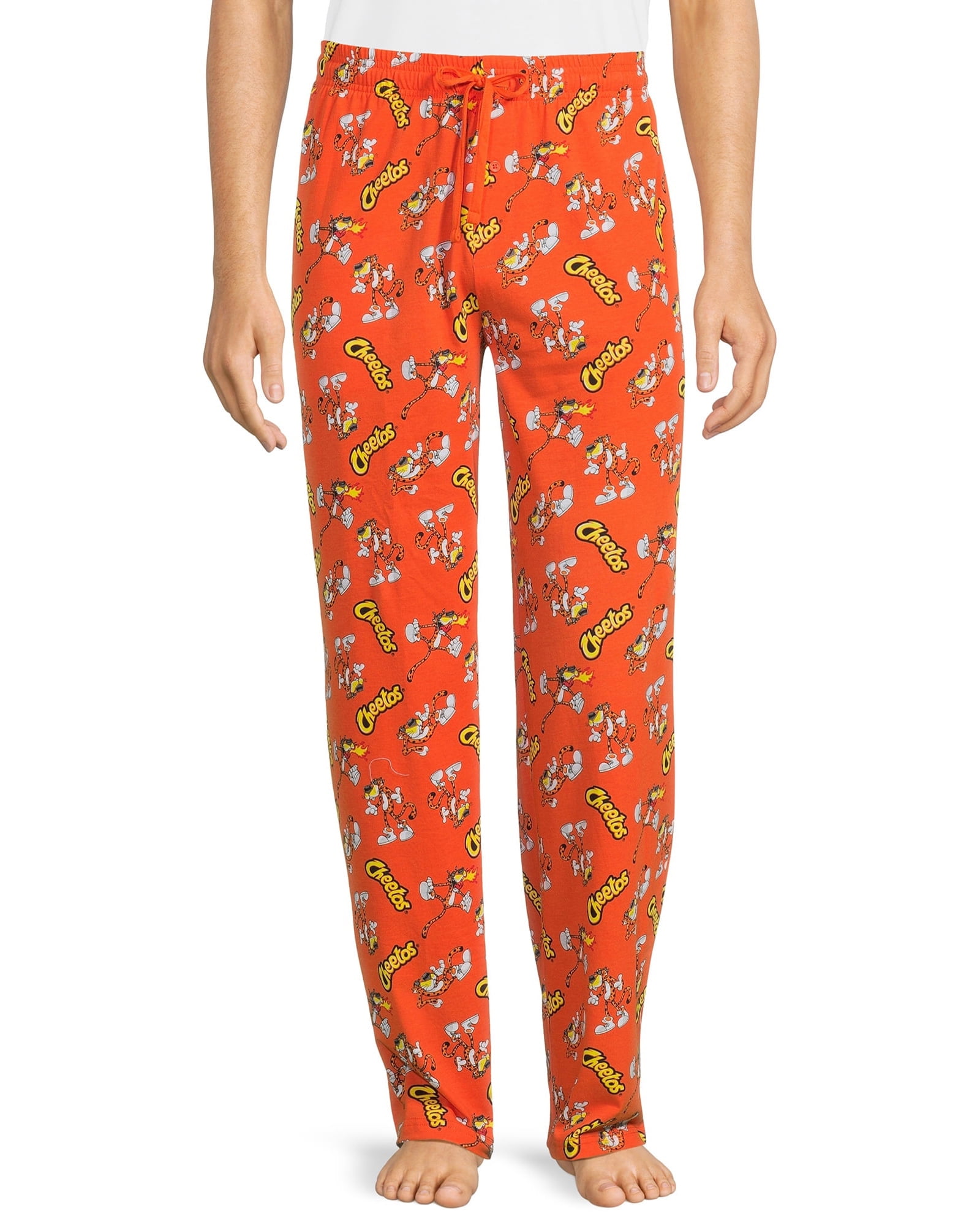 Cheetos Pajama Pants Mens Chester Cheetah All Over Print PJ Bottoms ...