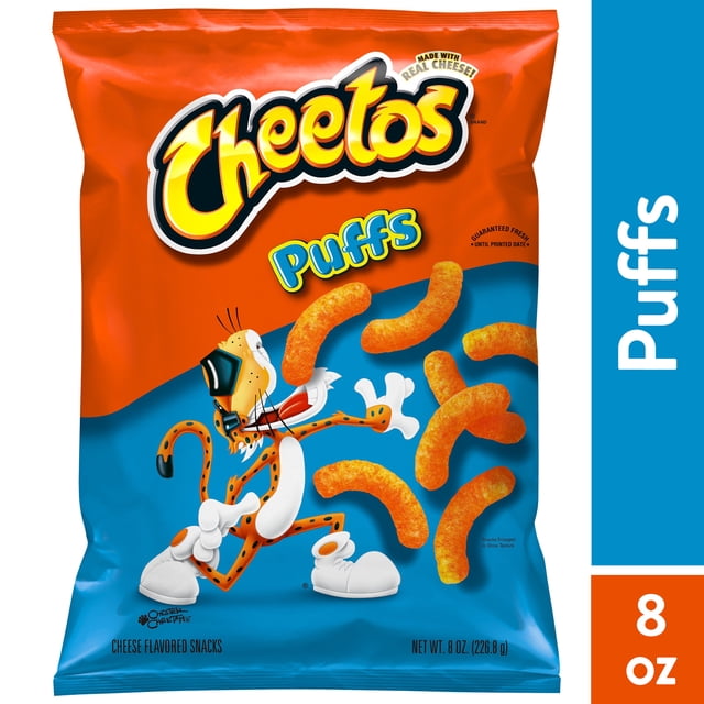Cheetos Puff Cheese Flavored Snack Chips 8 oz (Pack 4) - Walmart.com