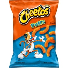 Chester's Cheddar Puffs, Butter Flavored Puffcorn, 3.25 oz Bag ...