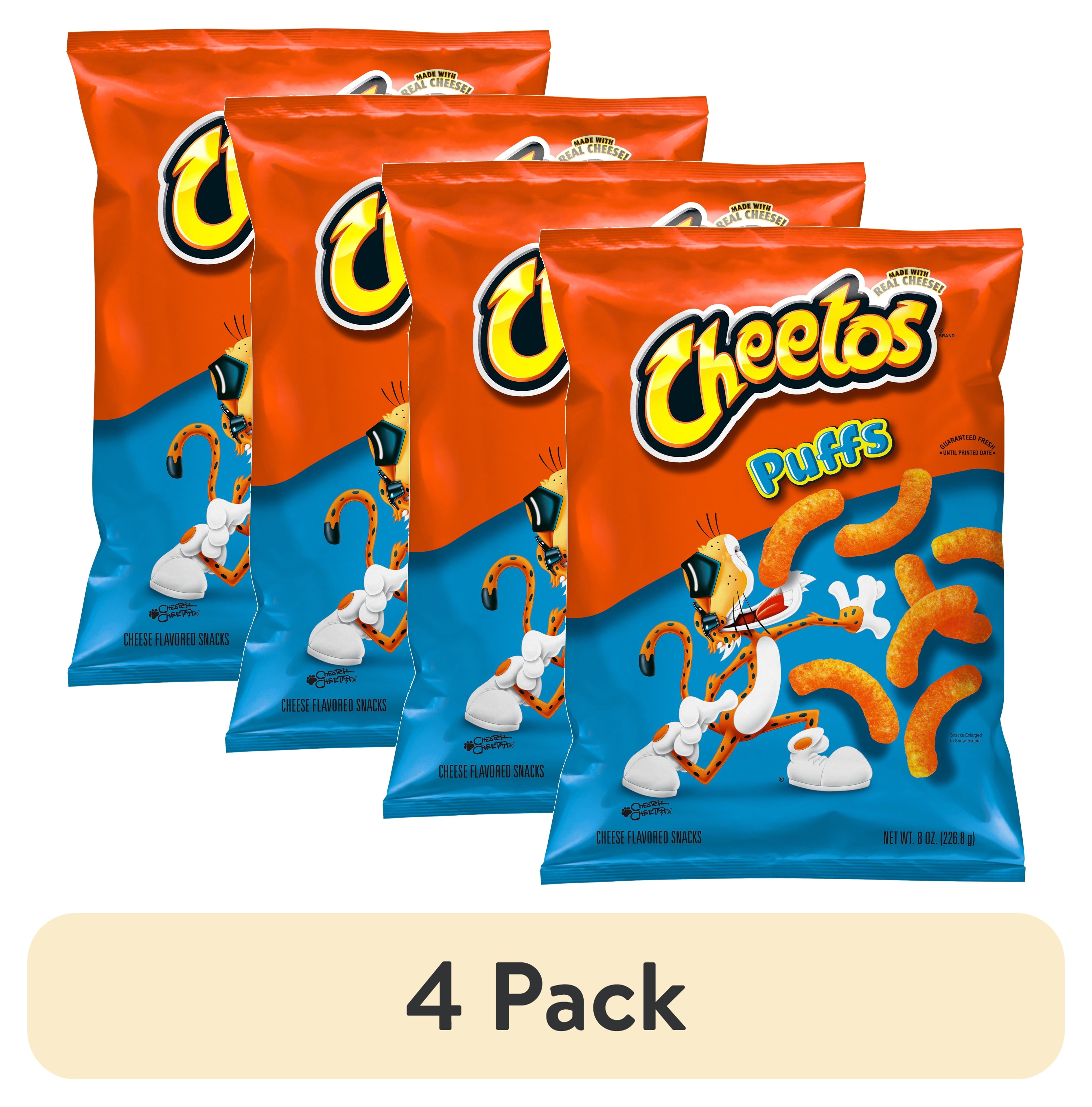 (4 pack) Cheetos Puff Cheese Flavored Snack Chips, 8 oz - Walmart.com