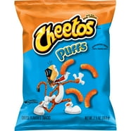 Cheeto's Mini Cheddar Flavored Snack Chips 3.625 oz Canister Crunchy ...